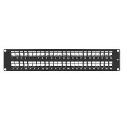 Blank Patch Panel Modular Insert High Density 2RU Mini Keystone